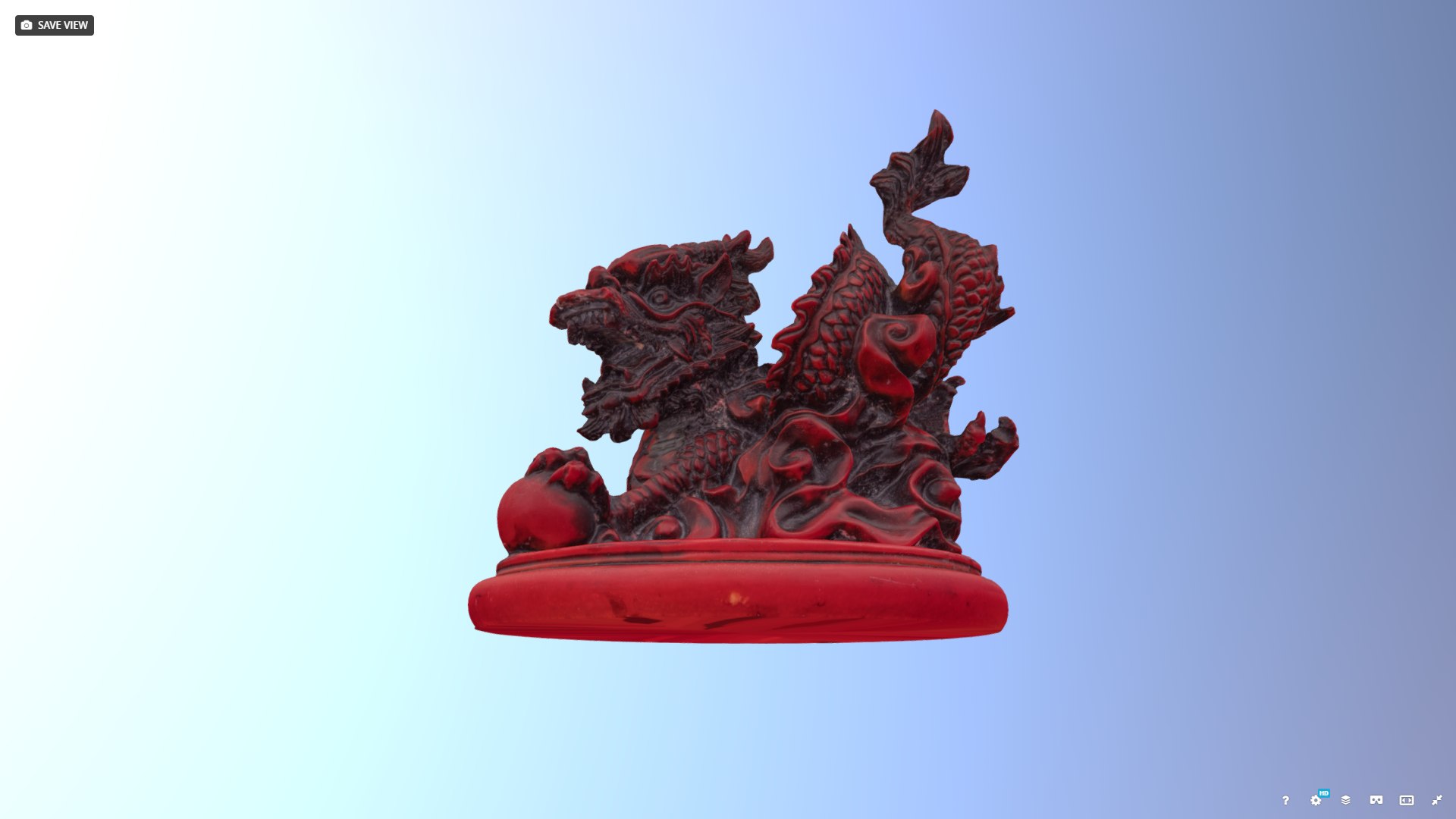 Red Jade Dragon 3D Model - TurboSquid 1384130