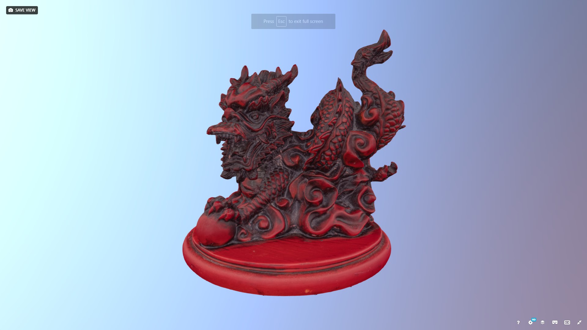 Red Jade Dragon 3D Model - TurboSquid 1384130