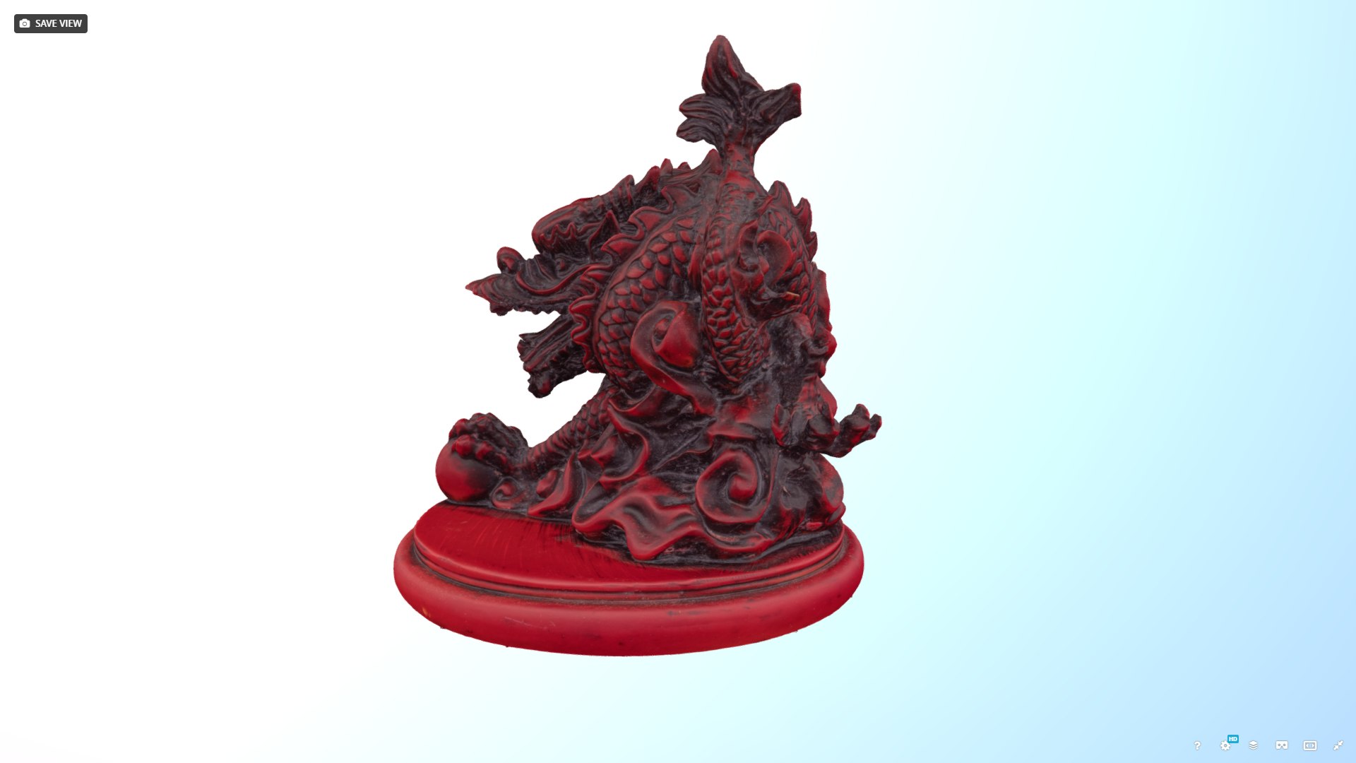 Red Jade Dragon 3D Model - TurboSquid 1384130