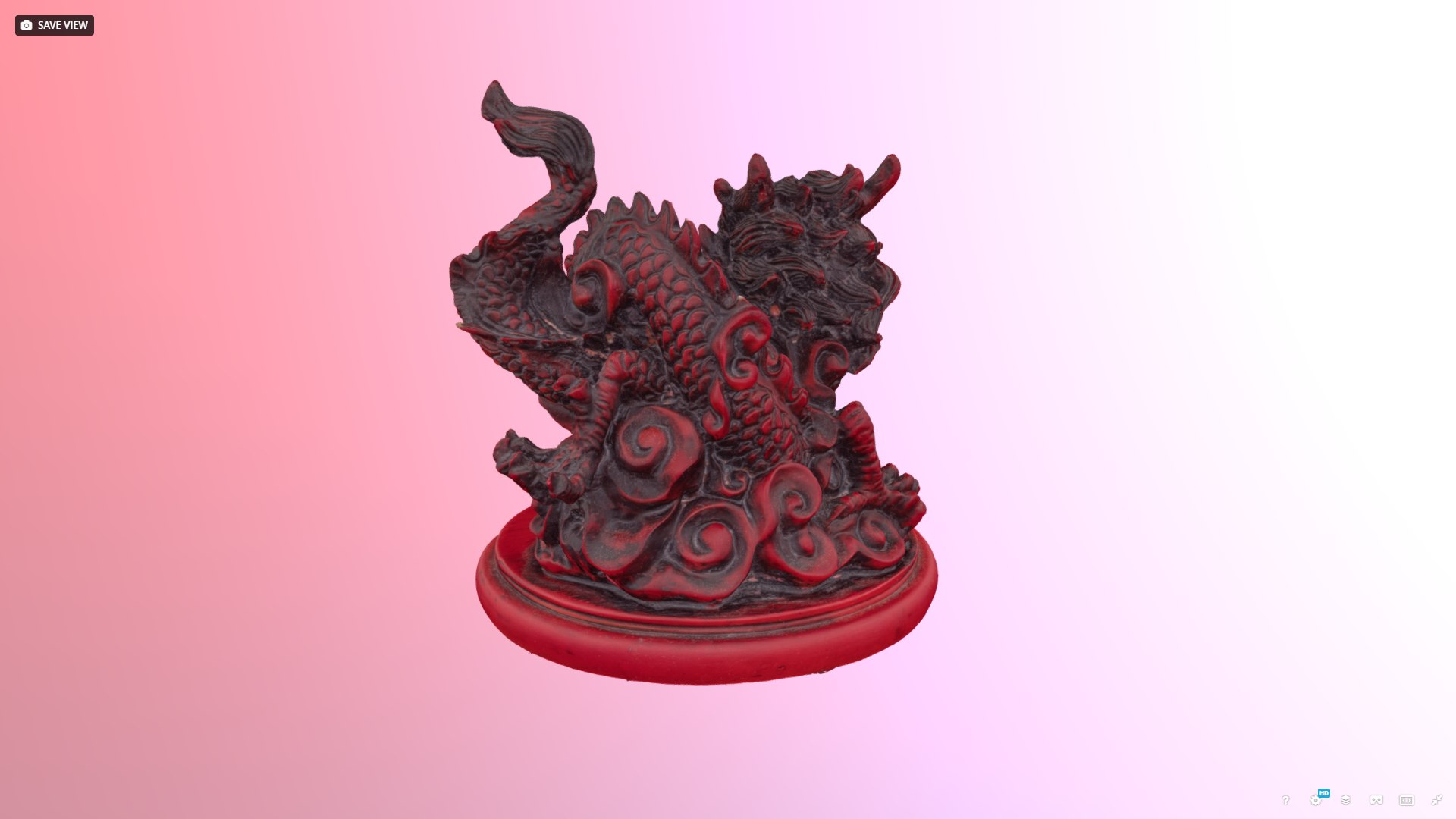 Red Jade Dragon 3D Model - TurboSquid 1384130