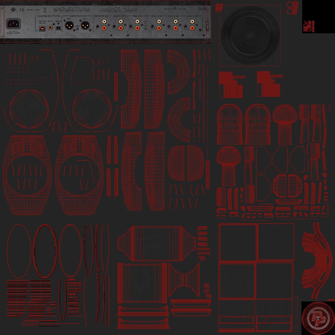 3d Model Of Gobo Lamp Lighting Effects