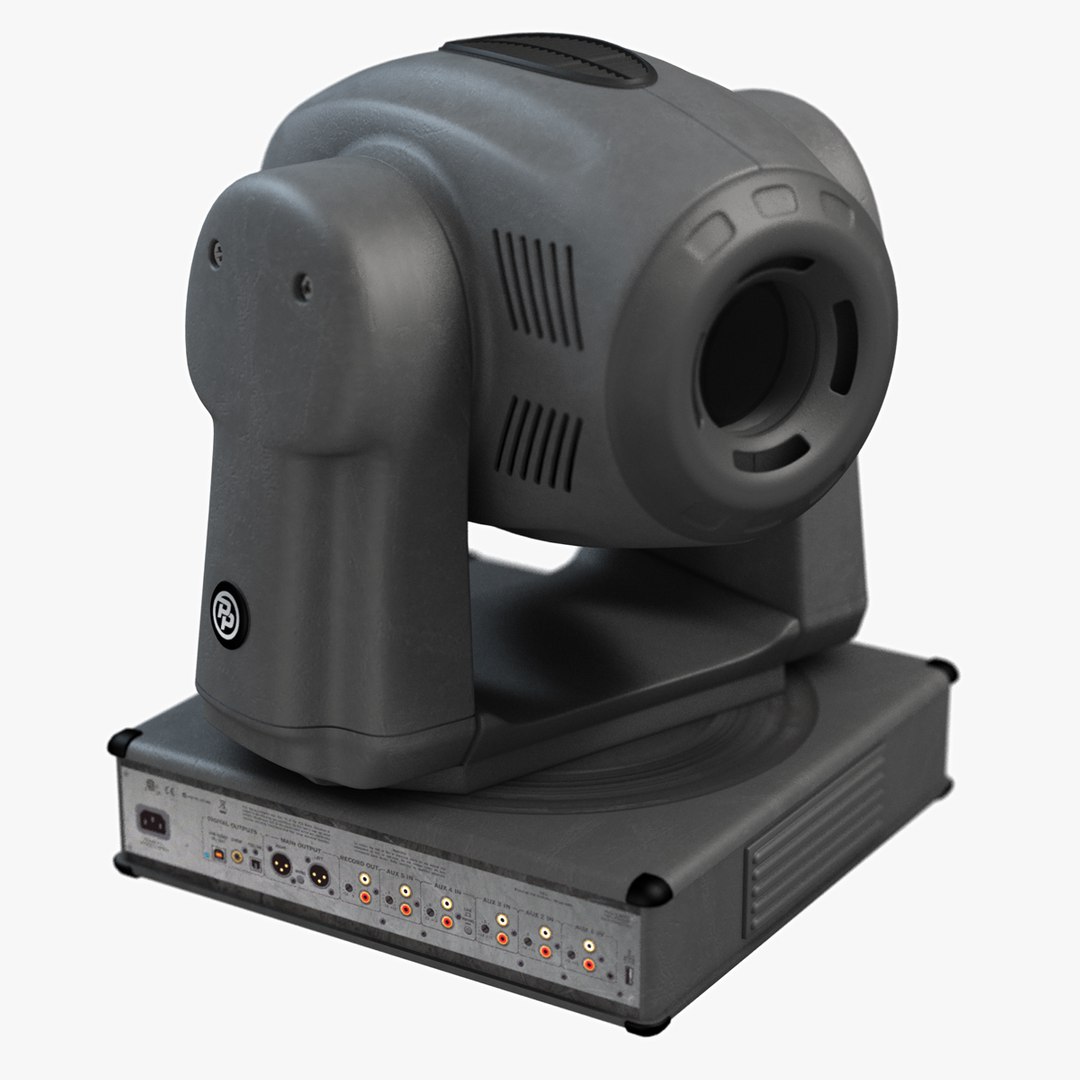 3d Model Of Gobo Lamp Lighting Effects