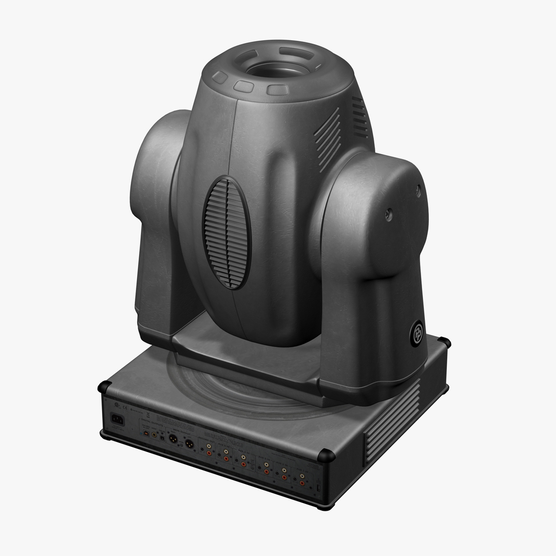 3d Model Of Gobo Lamp Lighting Effects