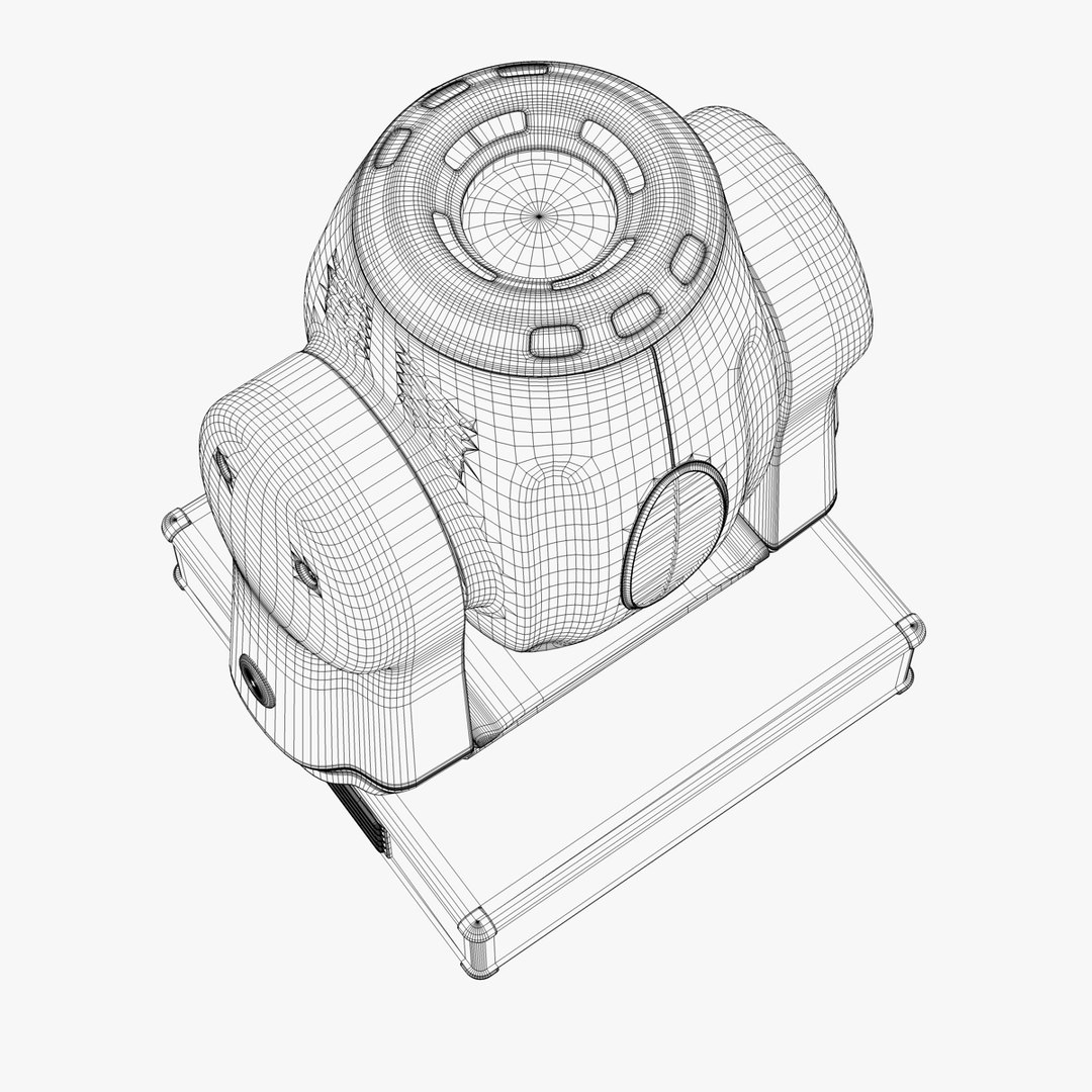 3d Model Of Gobo Lamp Lighting Effects