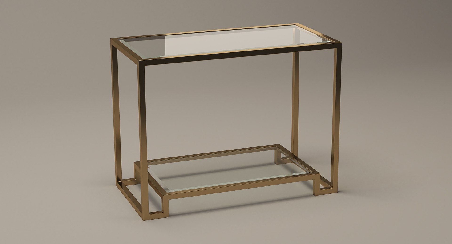 3D Rectangle Console Table Metal - TurboSquid 1393238
