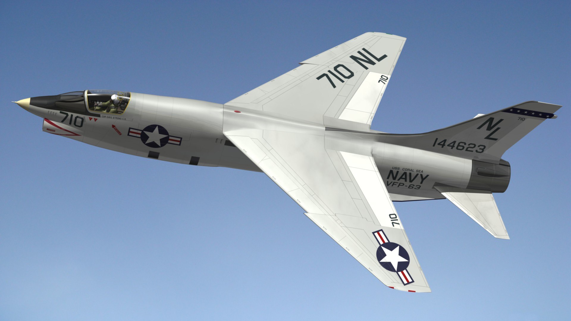 3D Vought RF-8 Crusader - TurboSquid 1848244