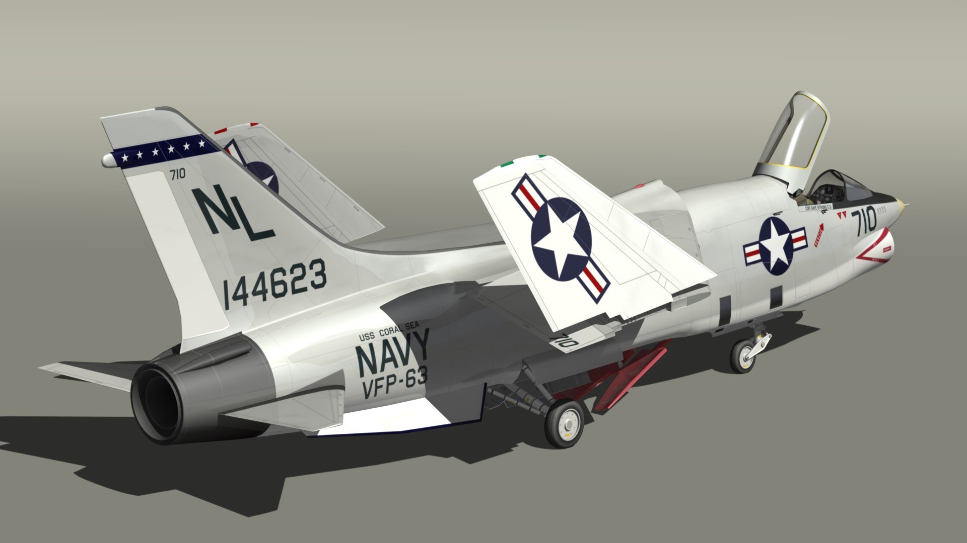 3D Vought RF-8 Crusader - TurboSquid 1848244