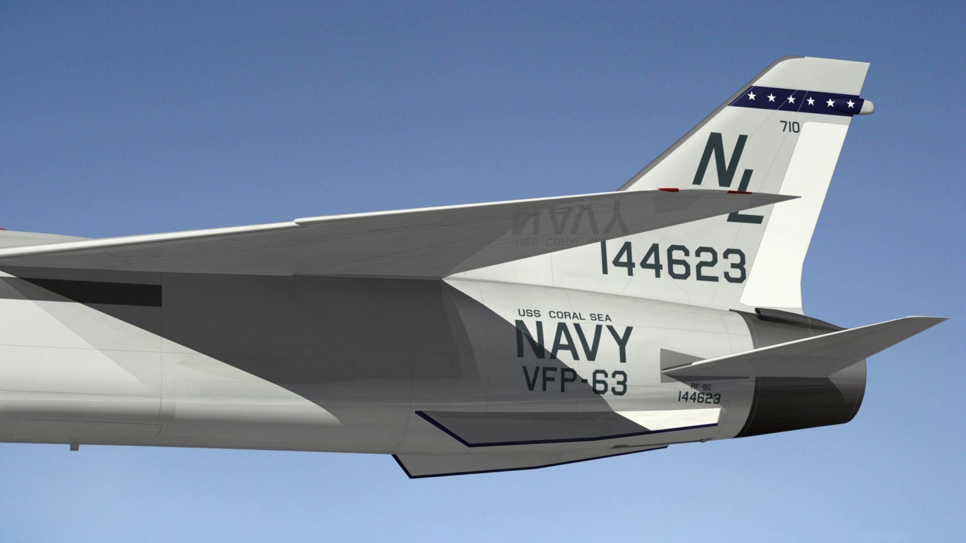 3D Vought RF-8 Crusader - TurboSquid 1848244