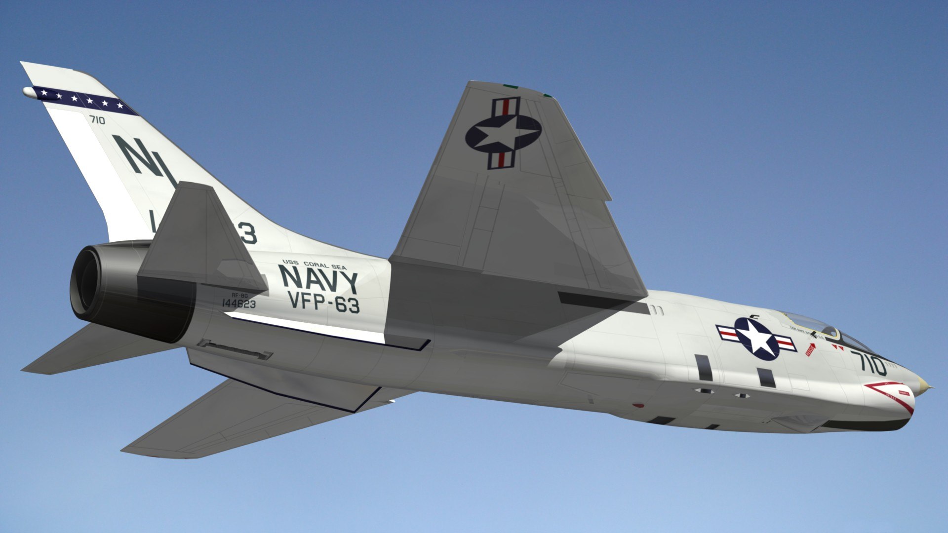 3D Vought RF-8 Crusader - TurboSquid 1848244