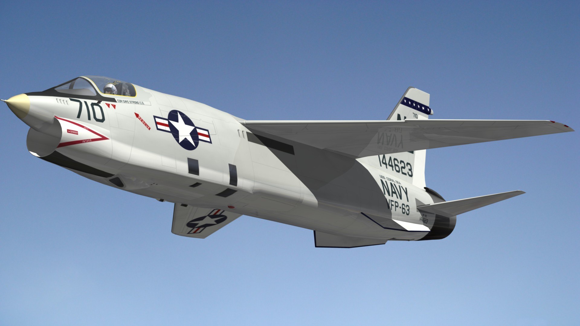 3D Vought RF-8 Crusader - TurboSquid 1848244