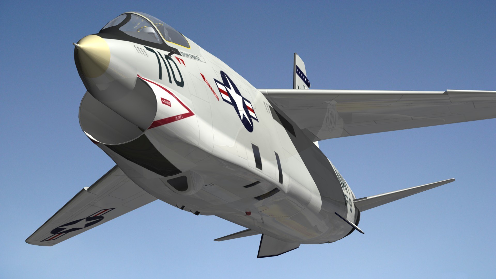 3D Vought RF-8 Crusader - TurboSquid 1848244