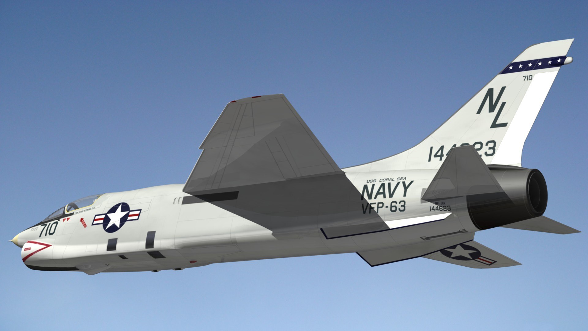 3D Vought RF-8 Crusader - TurboSquid 1848244