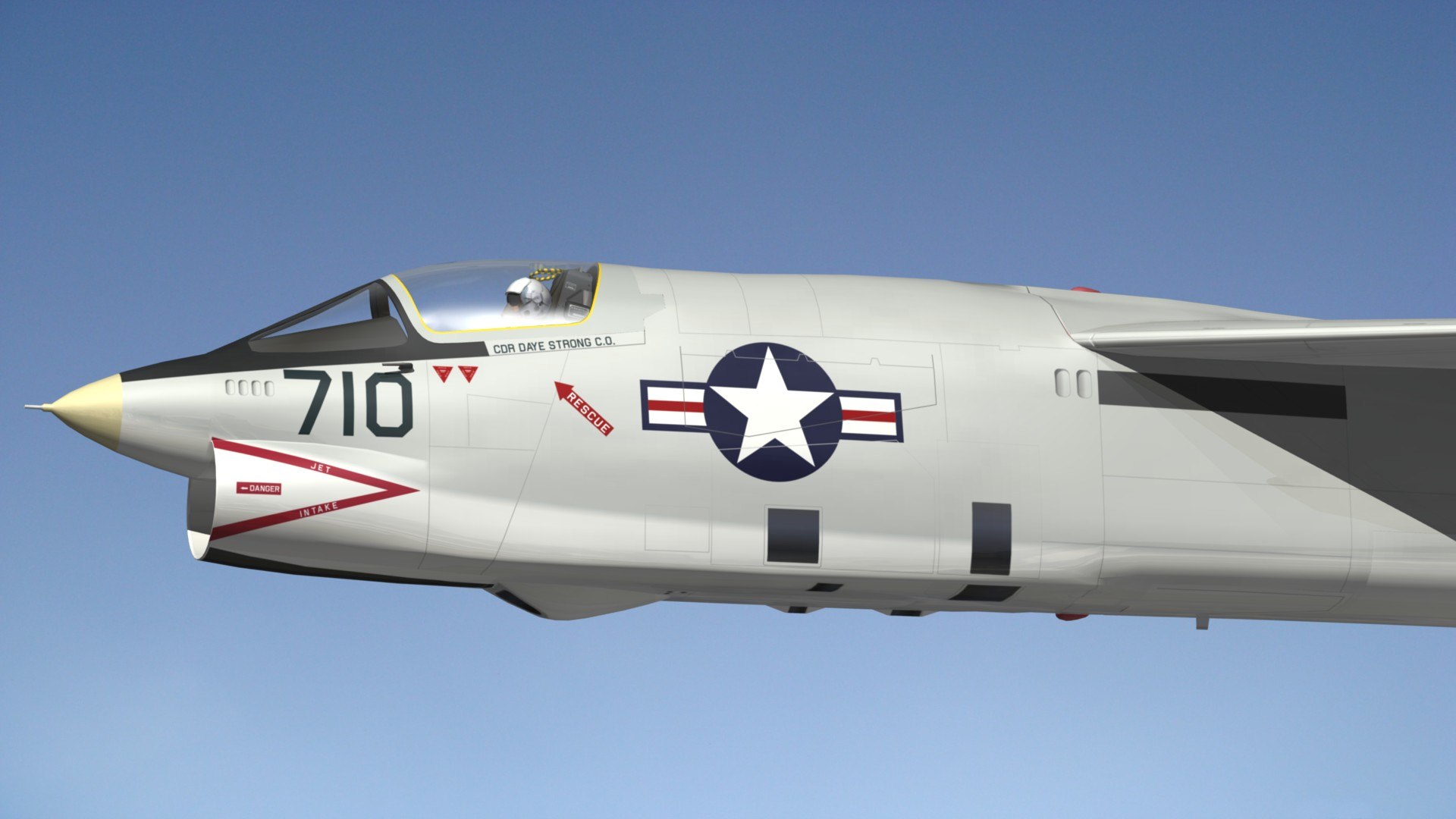 3D Vought RF-8 Crusader - TurboSquid 1848244