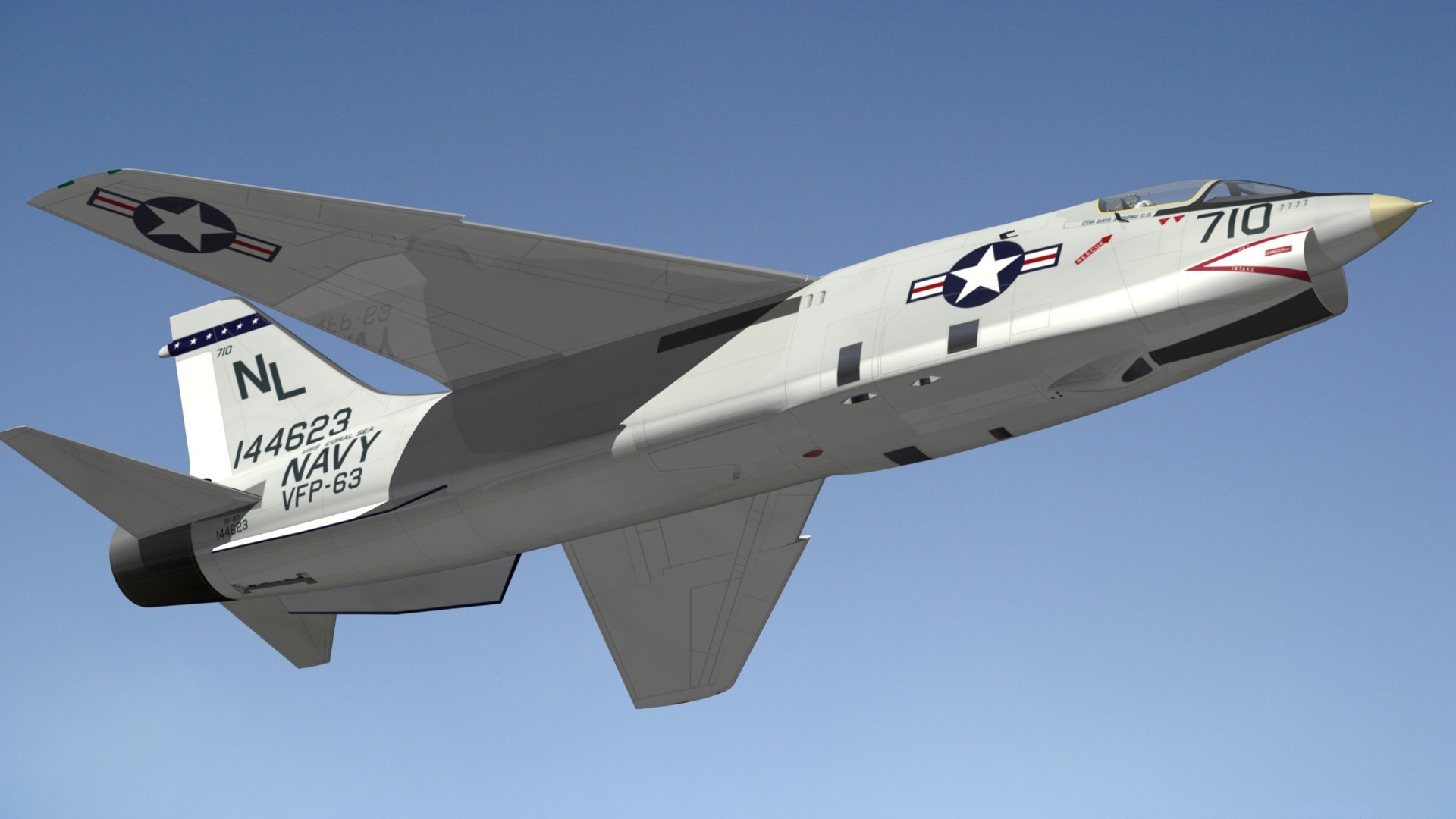 3D Vought RF-8 Crusader - TurboSquid 1848244