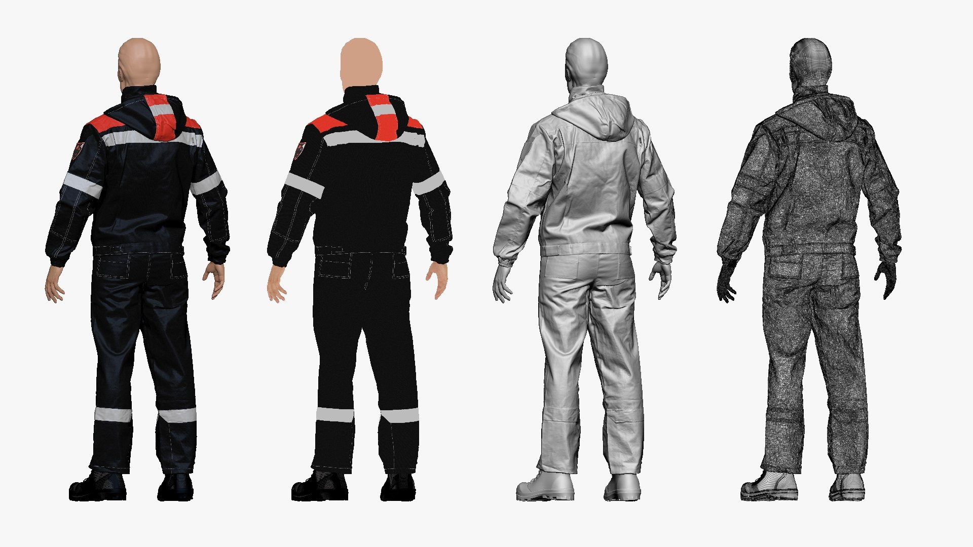 3D 001155 engineering suit black - TurboSquid 1734475