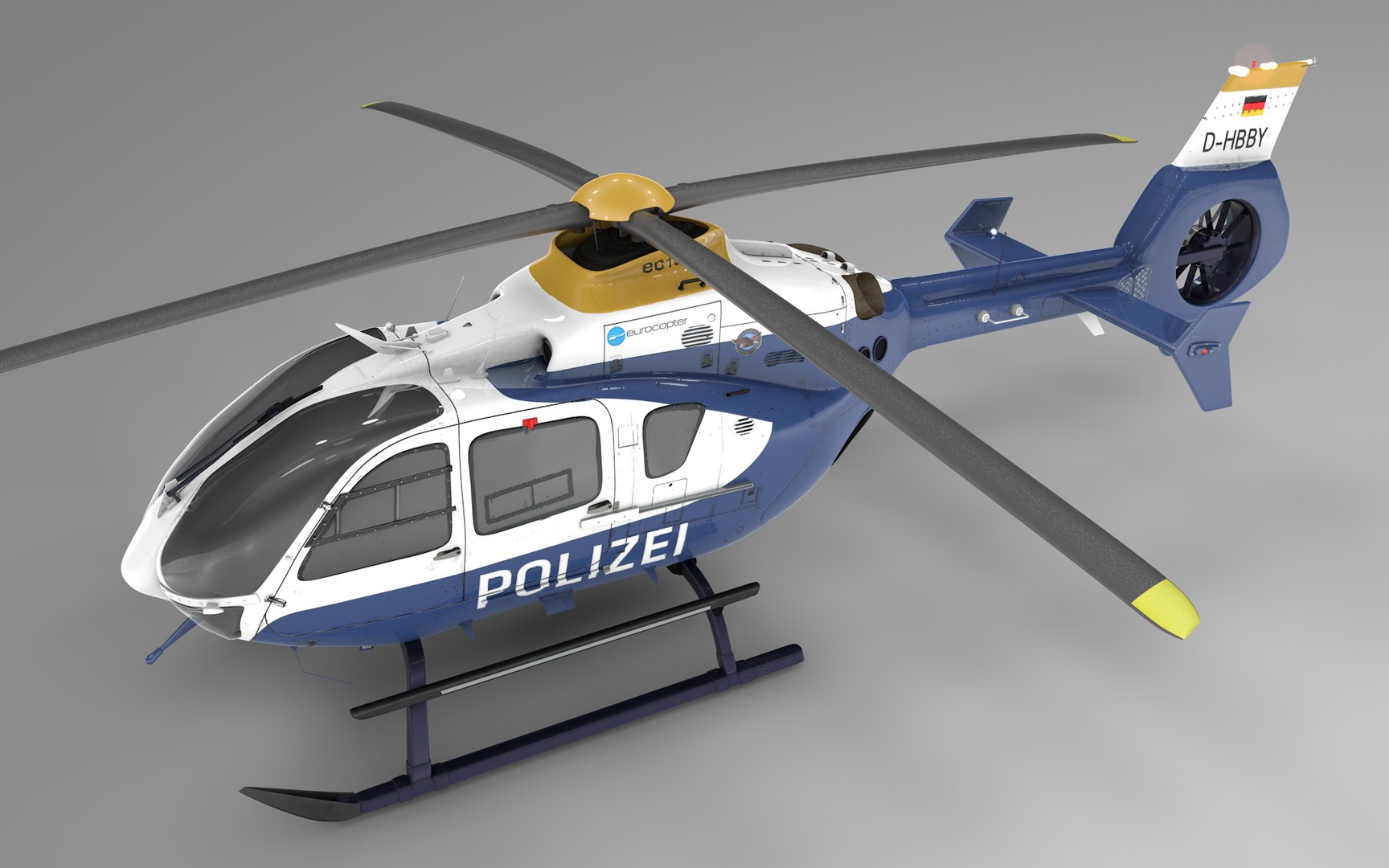 Eurocopter EC-135 BERLIN POLIZEI L1940 3D - TurboSquid 2031090