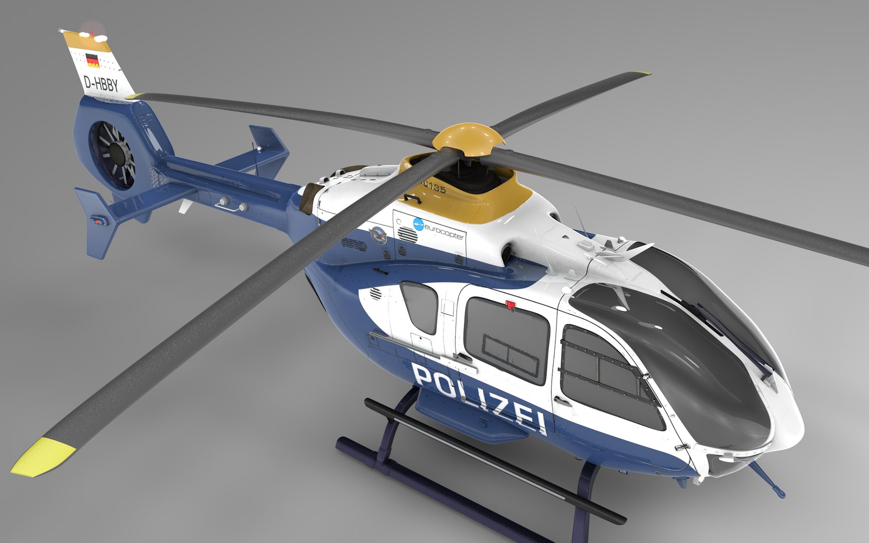 Eurocopter EC-135 BERLIN POLIZEI L1940 3D - TurboSquid 2031090