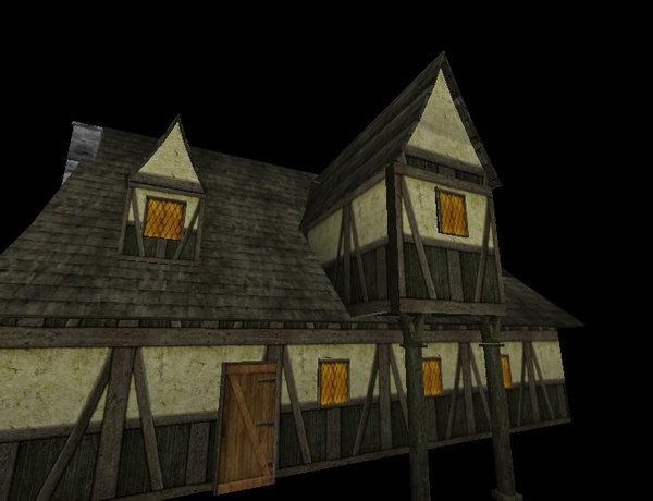 3d medieval tavern model