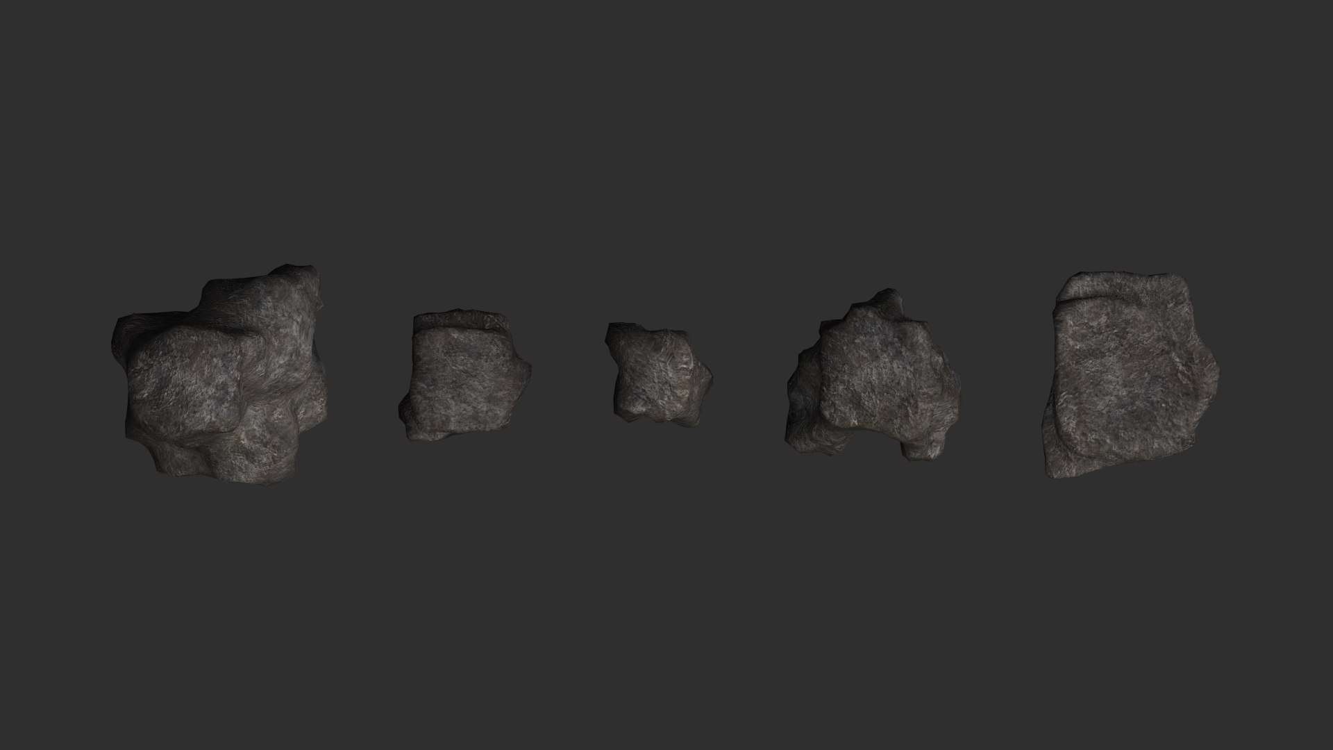 Free 3D Rock Set 06 - Base Model - TurboSquid 1776304