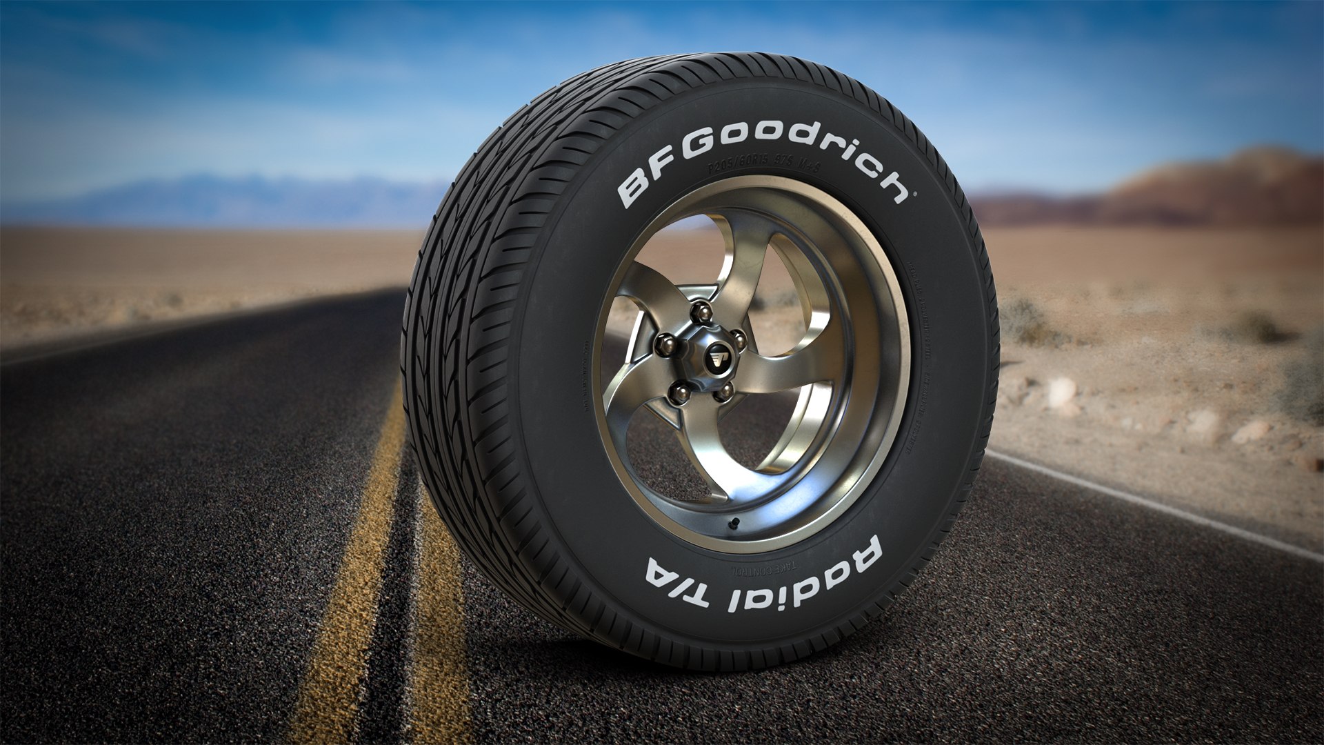 3D Bfgoodrich Tire Rim - TurboSquid 1488643