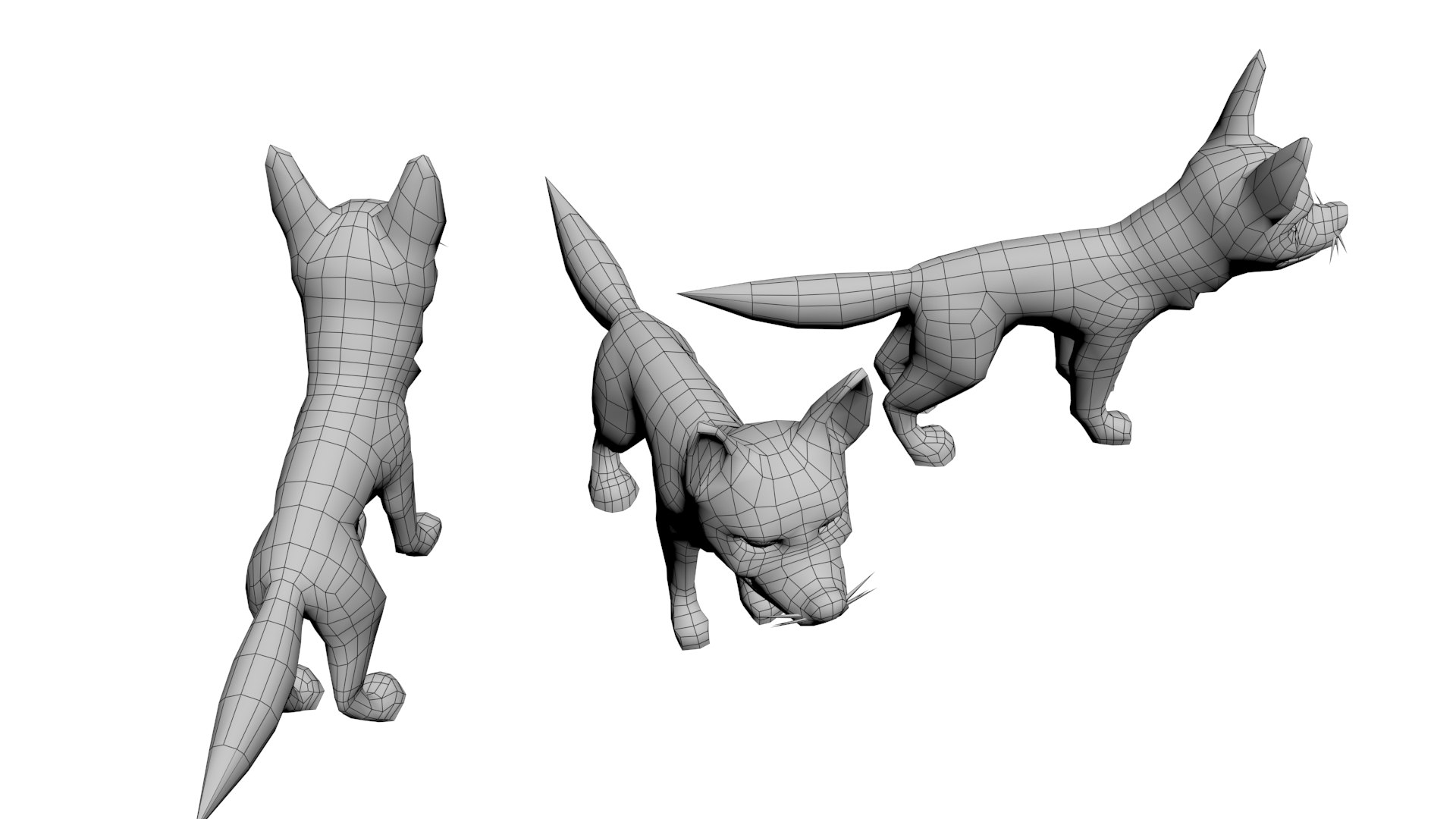 3D Dog Fox Cartoon - TurboSquid 1769318