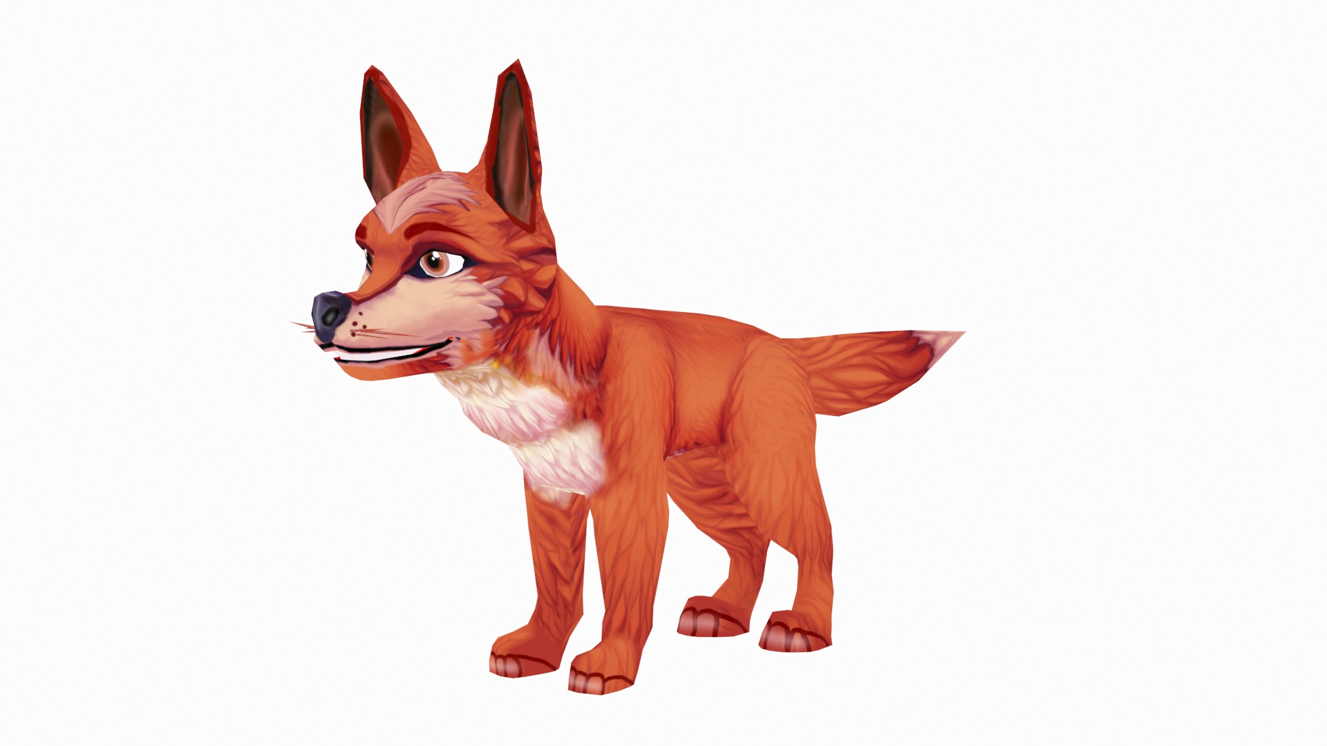 3D Dog Fox Cartoon - TurboSquid 1769318