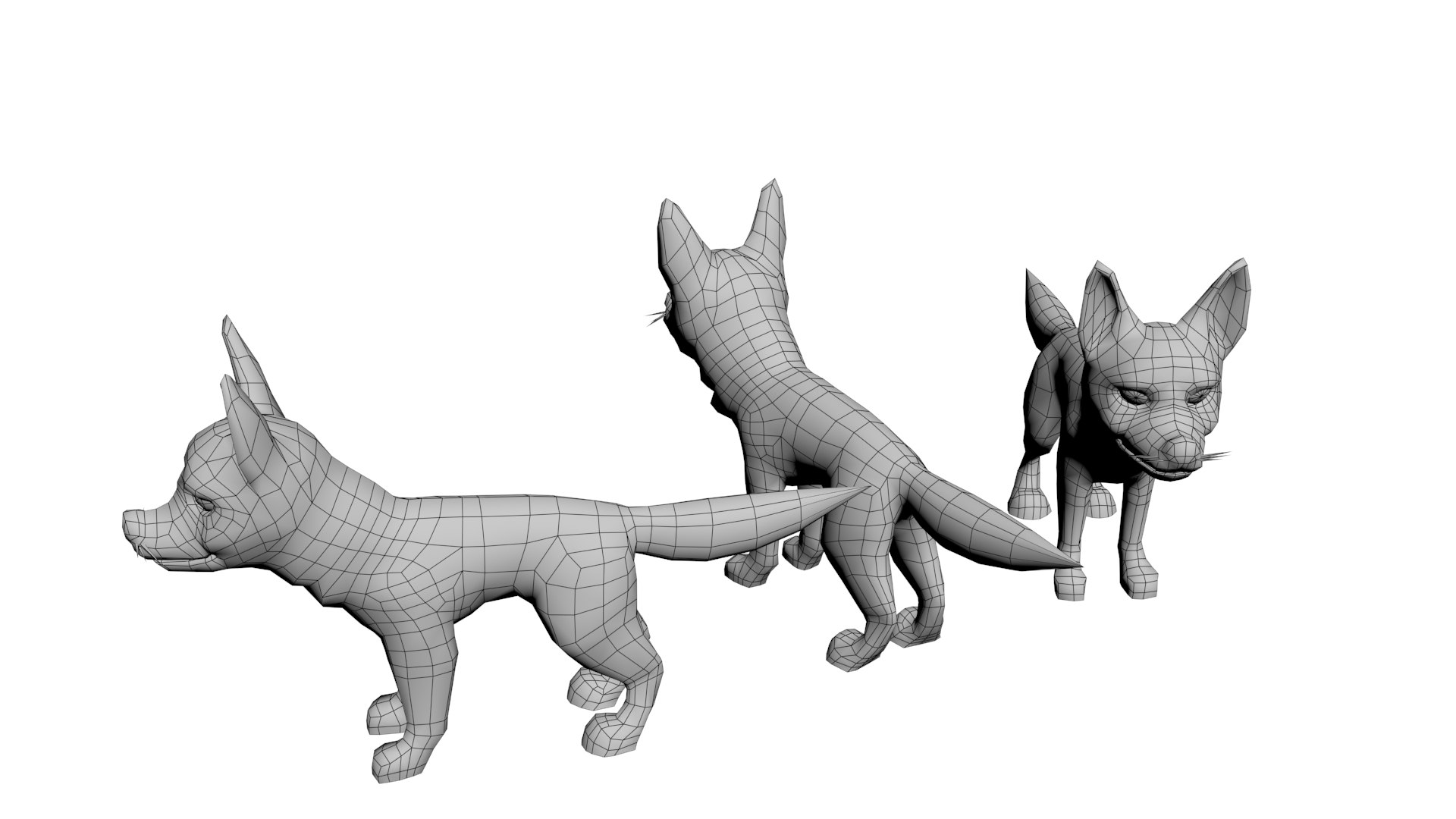 3D Dog Fox Cartoon - TurboSquid 1769318