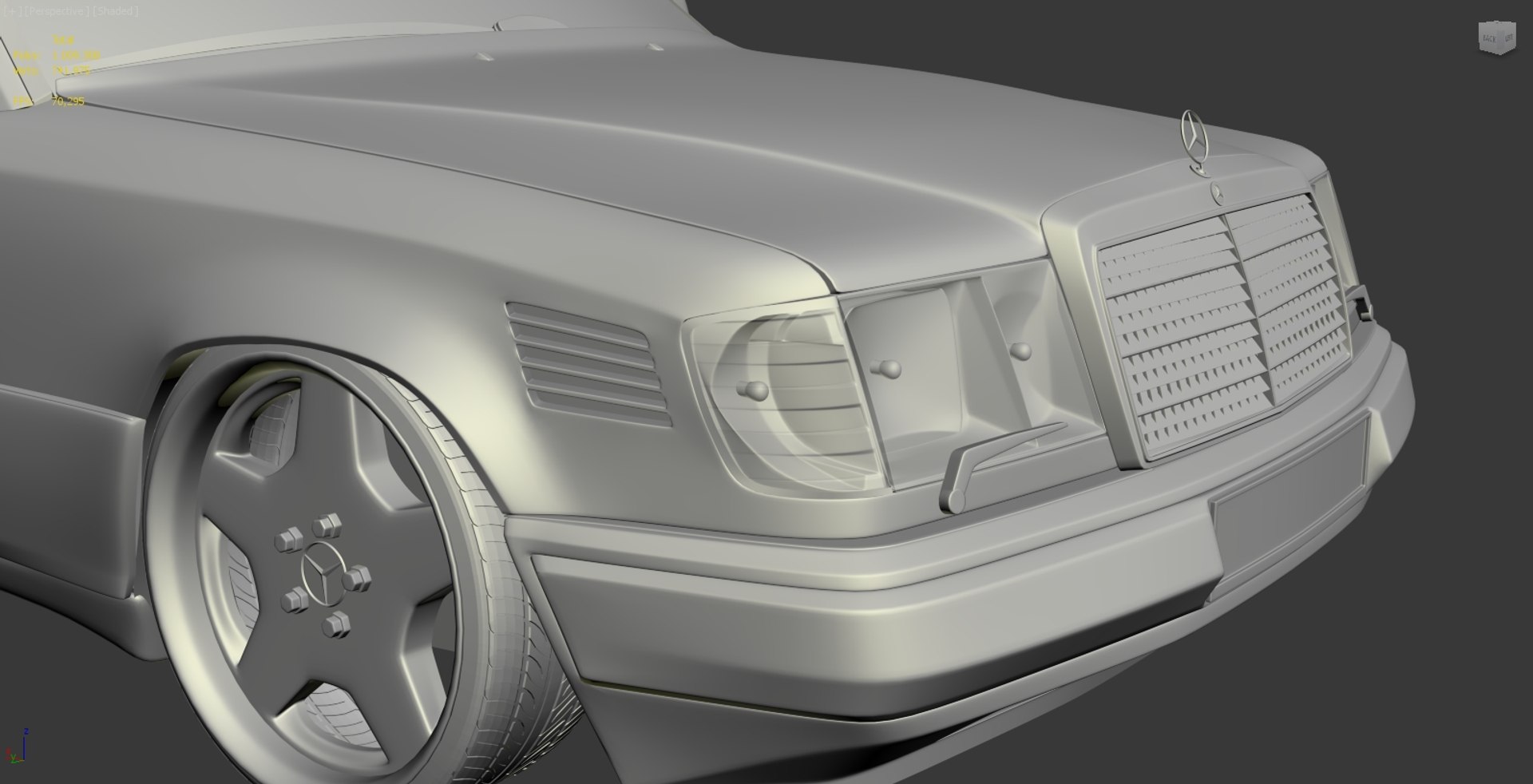 Mercedes W124 Sedan 3D Model - TurboSquid 1220657