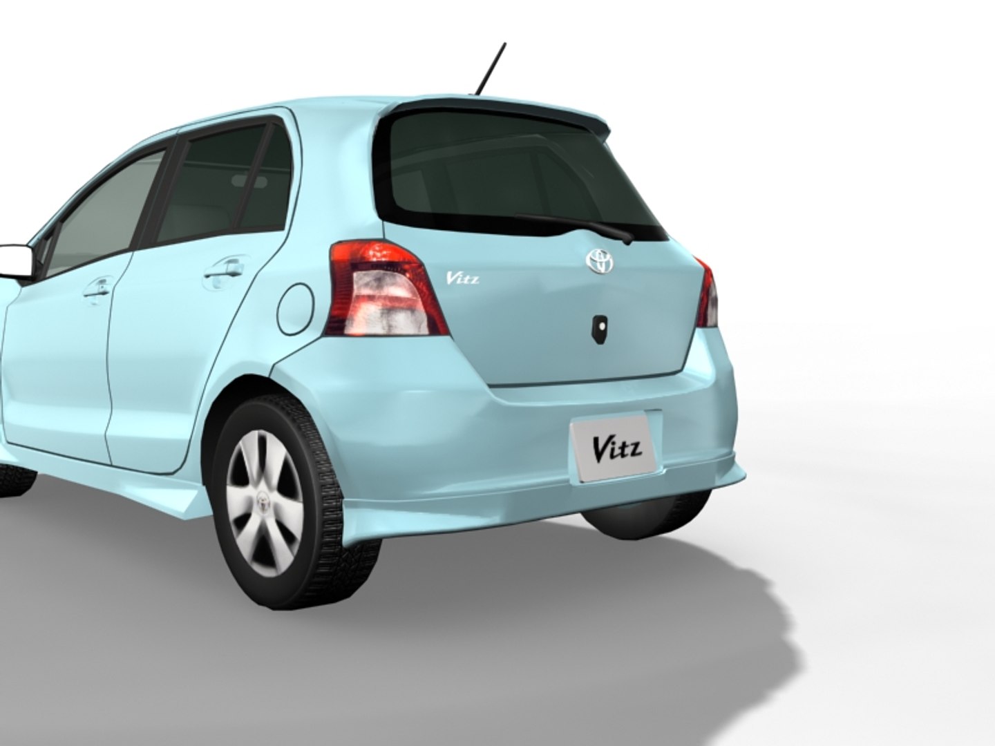 3d Model Toyota Vitz Yaris