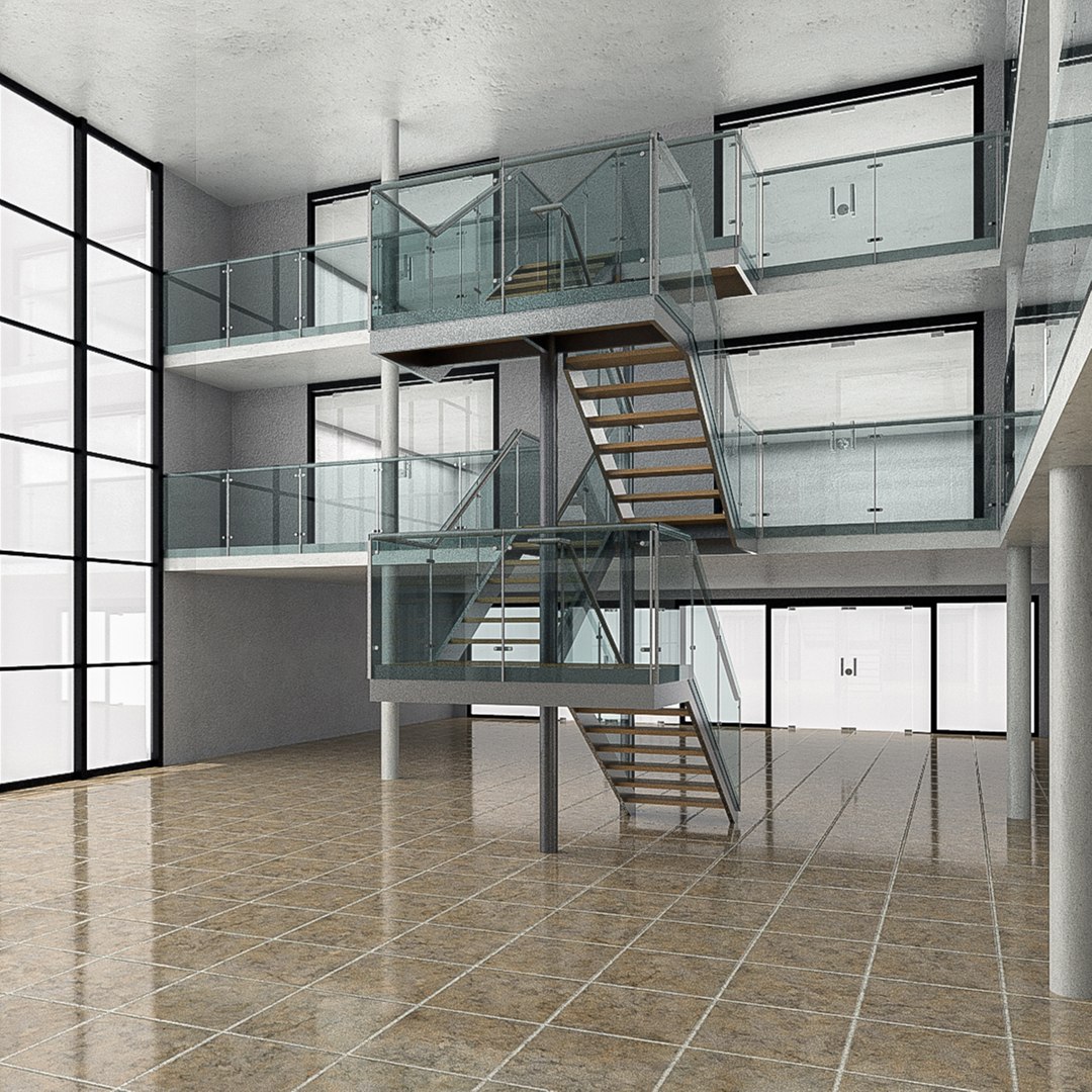 Offices And Commercial Hall 02 3D - TurboSquid 1819785