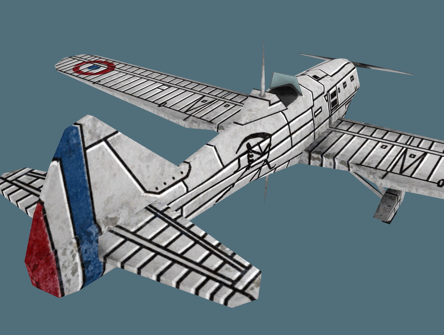 Dewoitine D 510 Fighter Aircraft model - TurboSquid 1890724