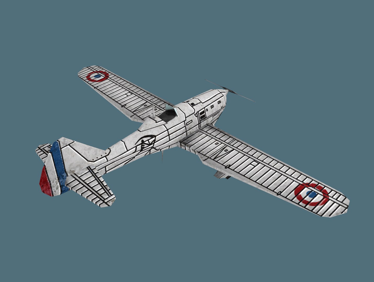 Dewoitine D 510 Fighter Aircraft model - TurboSquid 1890724