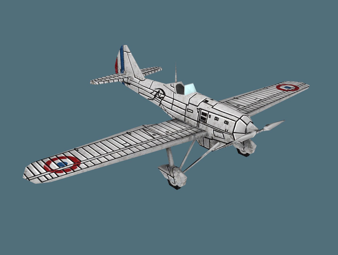Dewoitine D 510 Fighter Aircraft model - TurboSquid 1890724