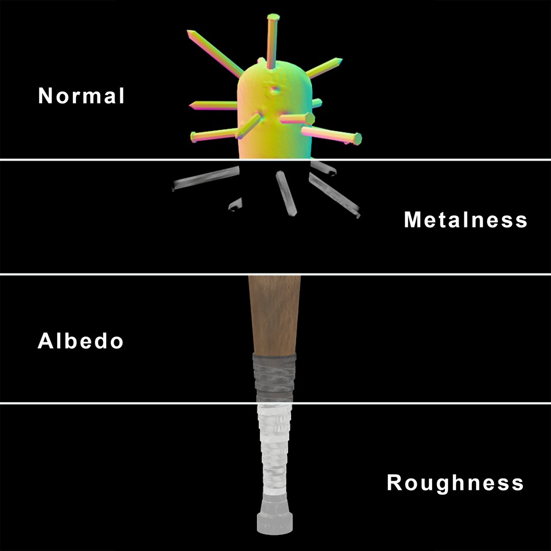 3D Nail Bat - TurboSquid 2163290
