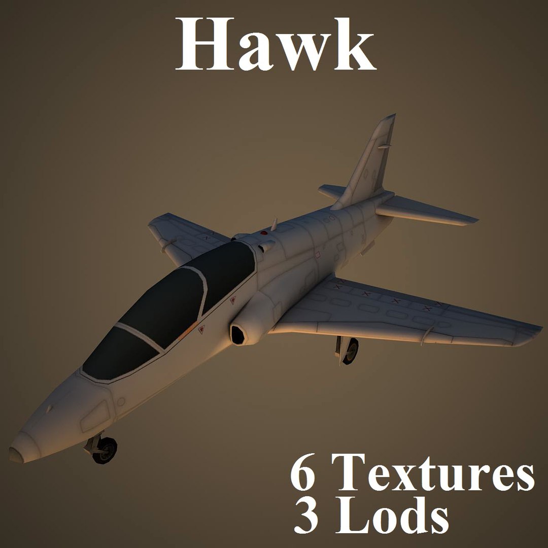 3d Model Of British Aerospace Hawk