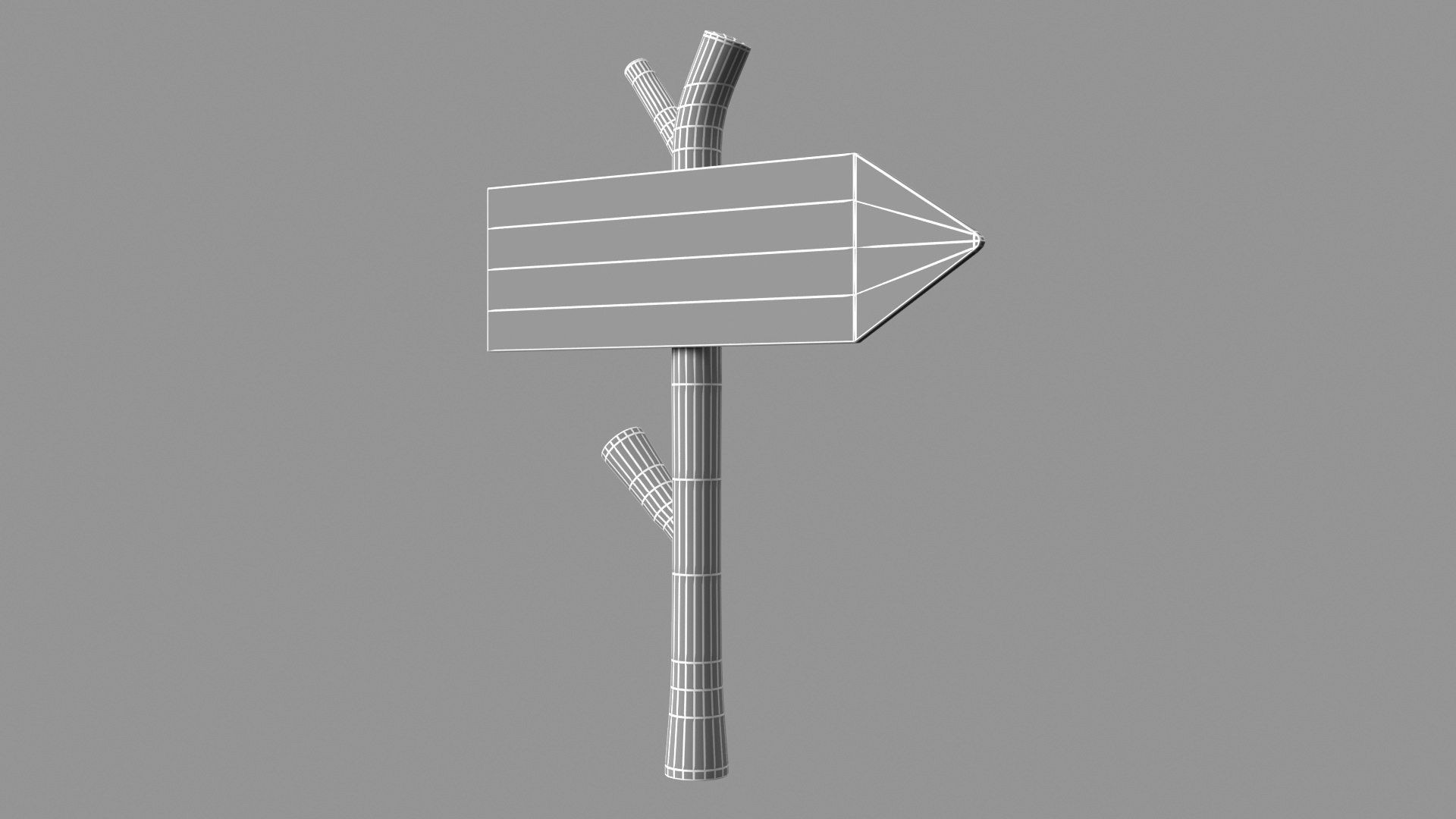 Wood Sign 3D Model - TurboSquid 1614674