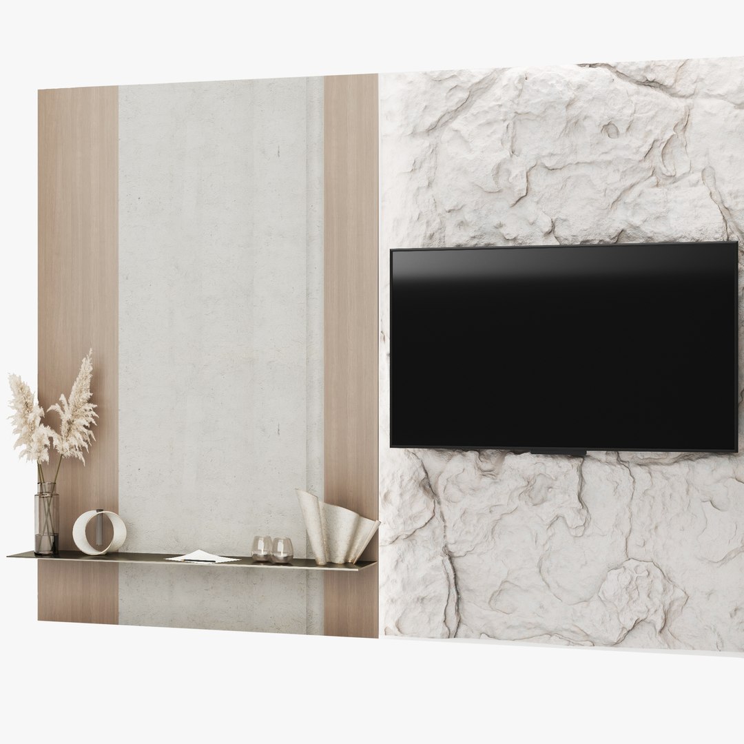 3D TV Wall - TurboSquid 2084380