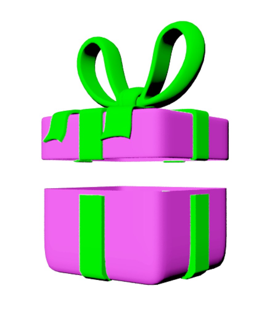 3D Gift Cartoon - TurboSquid 1505196