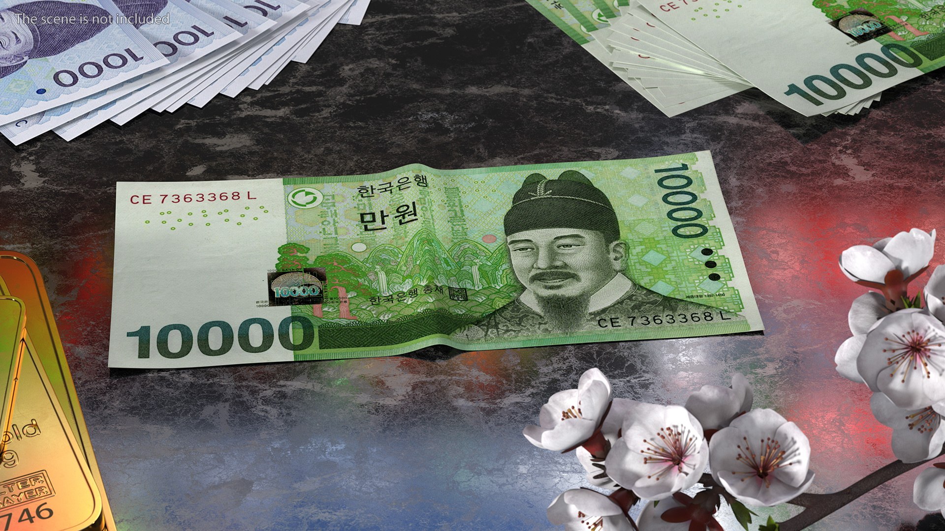 Korea Republic Won KRW 10000 Banknote 3D - TurboSquid 1729539