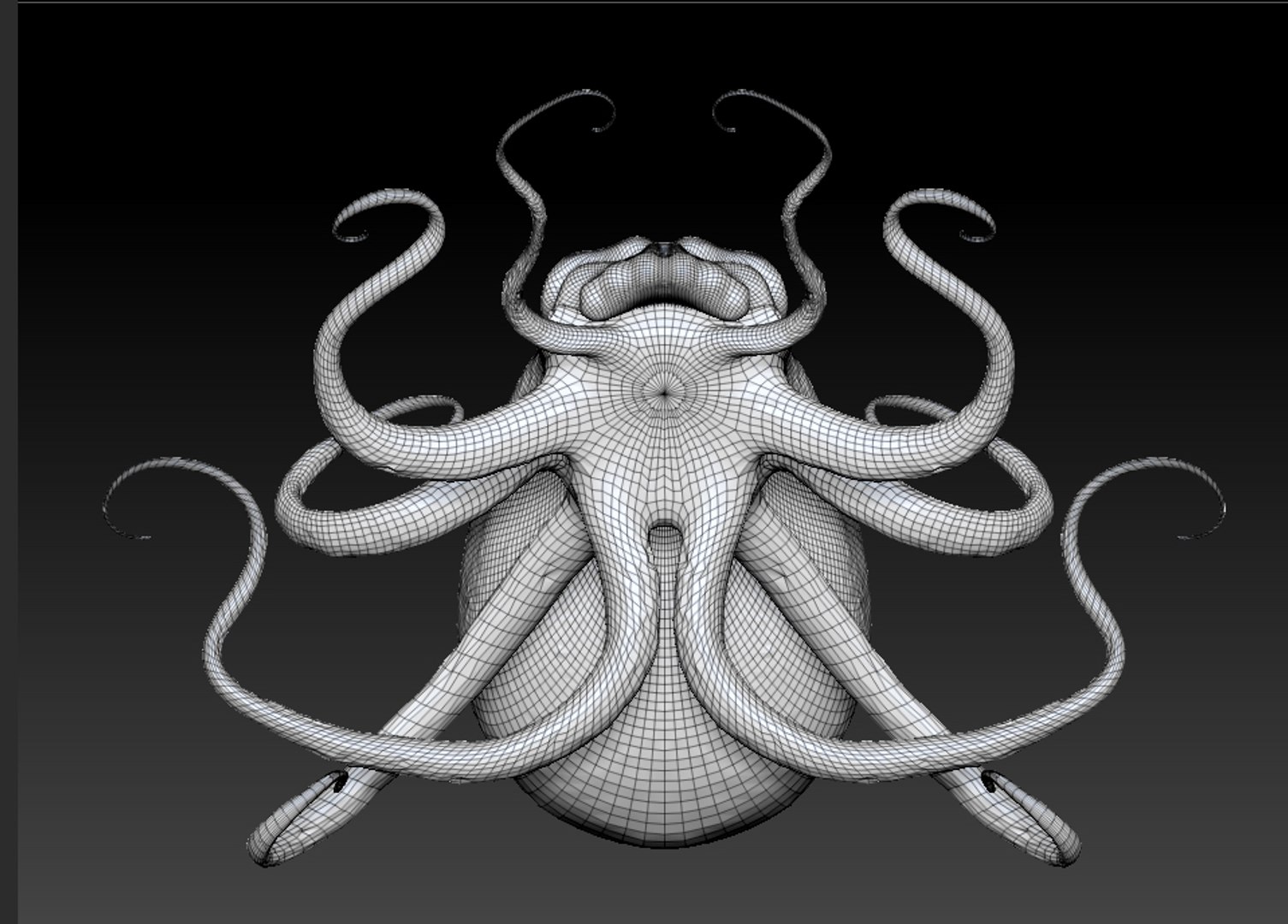 3d model octopus monster