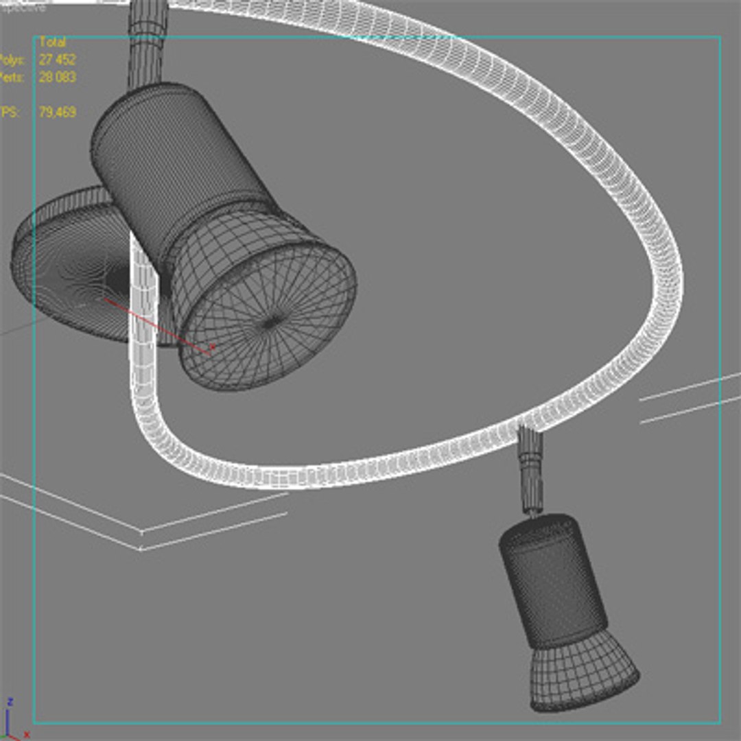 3d spotlights spots model