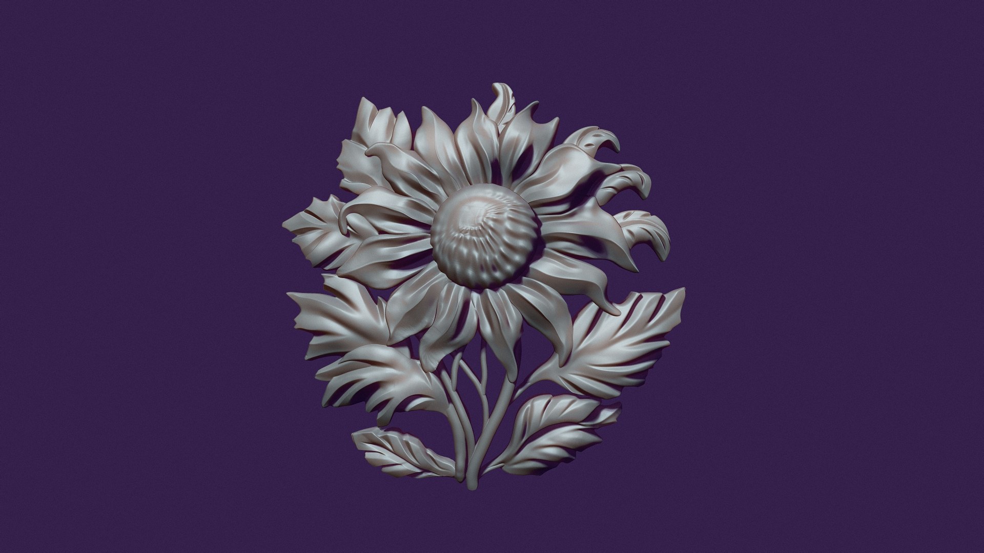 3D SUNFLOWER For Casting Model - TurboSquid 2064722