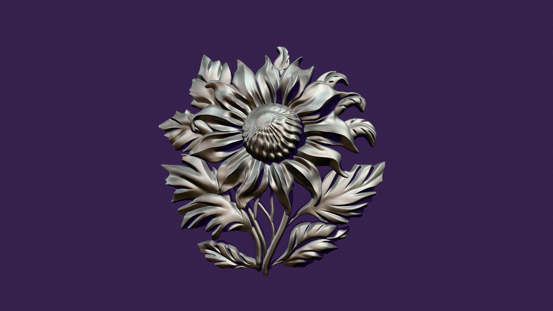 3D SUNFLOWER For Casting Model - TurboSquid 2064722