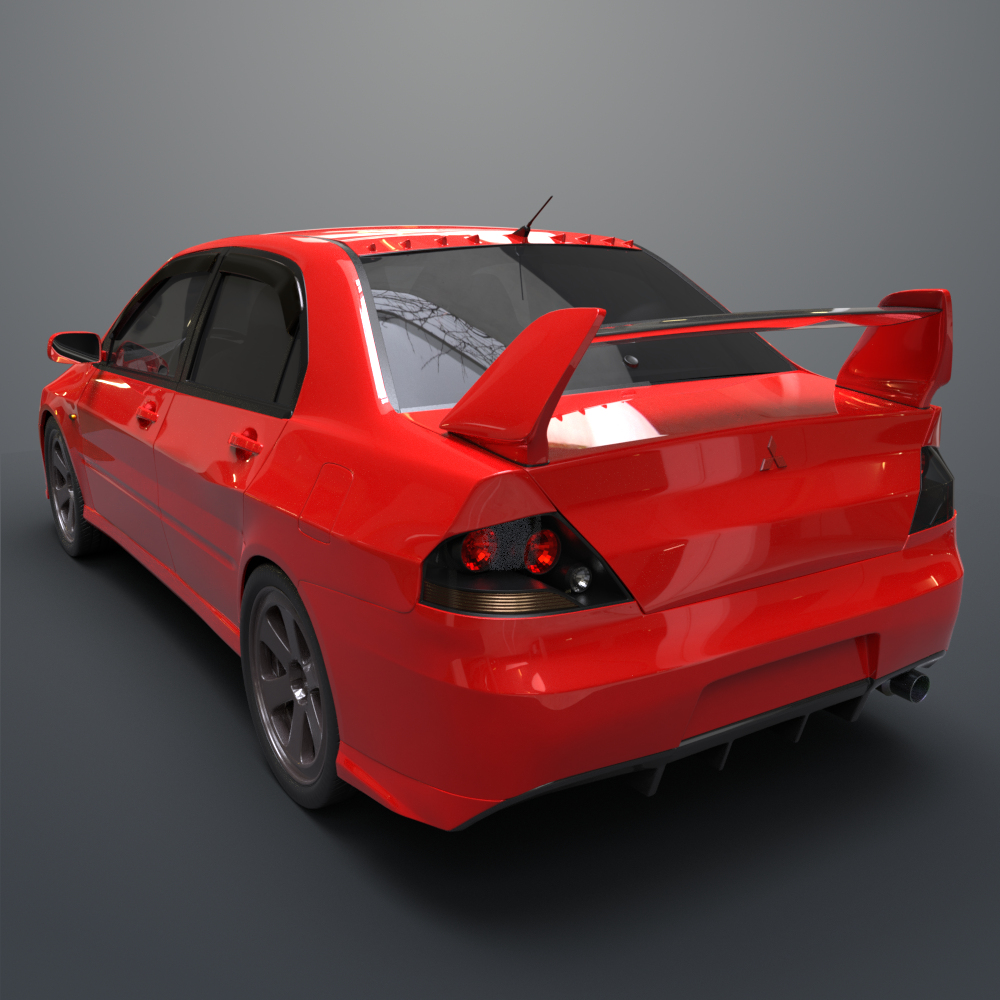 3D mitsubishi lancer evolution model - TurboSquid 1297412