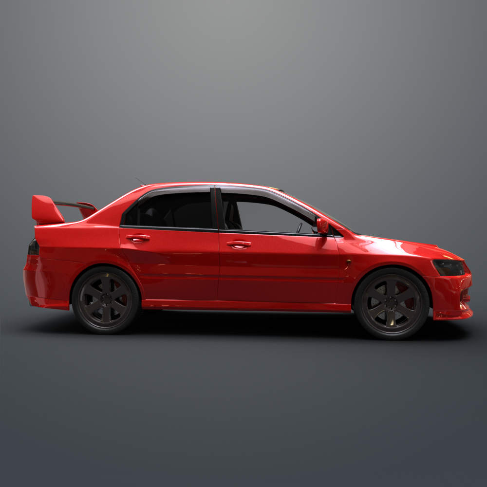 3D mitsubishi lancer evolution model - TurboSquid 1297412
