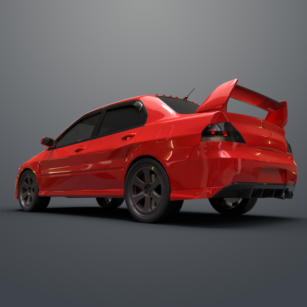 3D mitsubishi lancer evolution model - TurboSquid 1297412