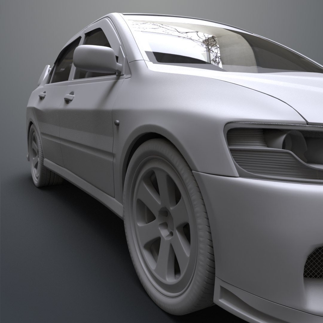 3D mitsubishi lancer evolution model - TurboSquid 1297412