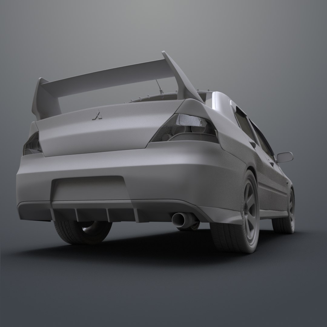 3D mitsubishi lancer evolution model - TurboSquid 1297412