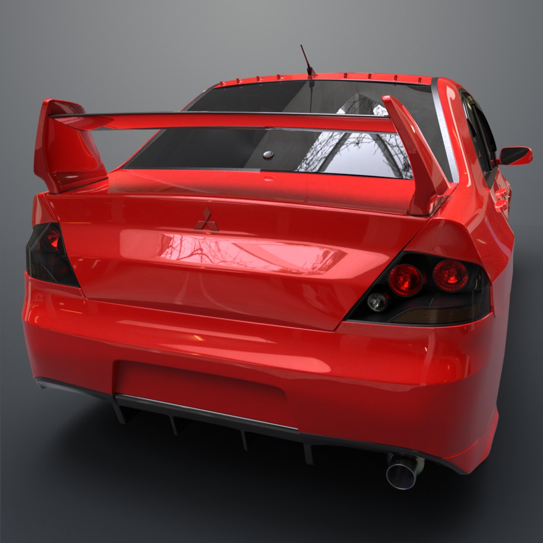 3D mitsubishi lancer evolution model - TurboSquid 1297412