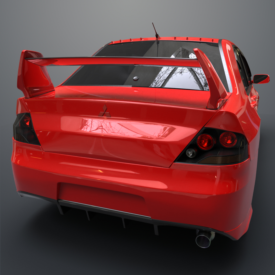3D mitsubishi lancer evolution model - TurboSquid 1297412
